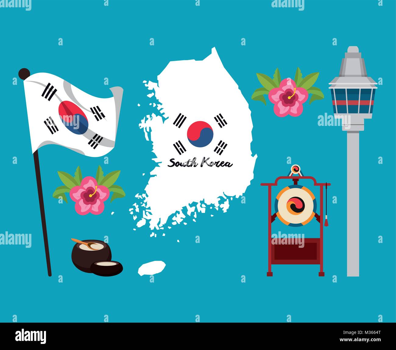 Korea national flower Stock Vector Images - Alamy