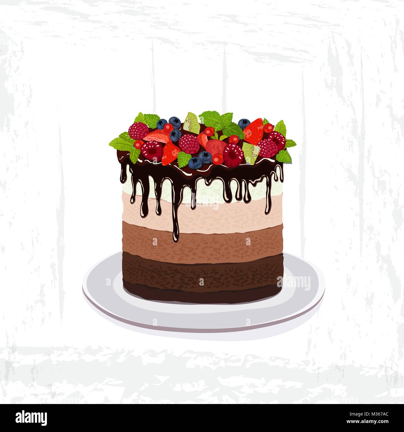 Fruit table Stock Vector Images - Alamy