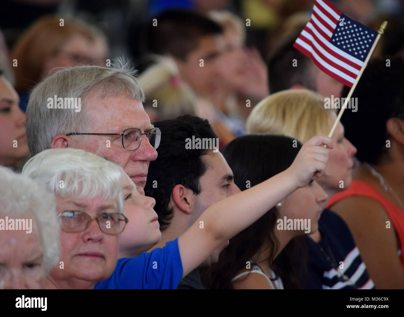 Patriotic send off hi-res stock photography and images - Alamy