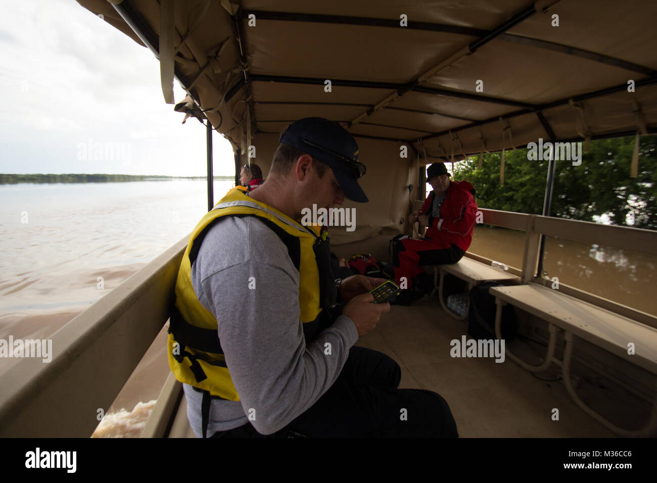 Texas Task Force 1 Urban Search and Rescue members in the back of LMTV ...