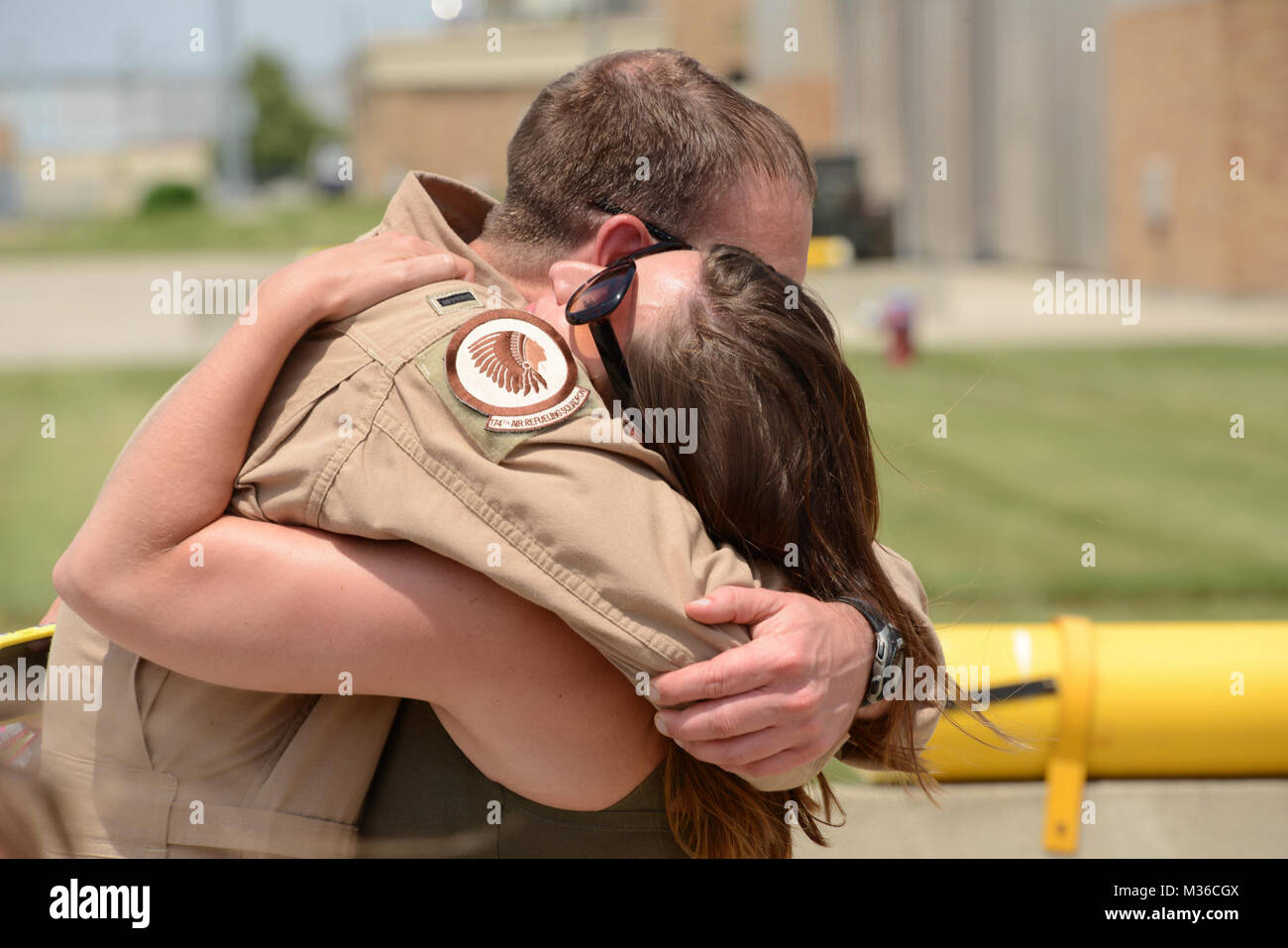 With temperatures in the upper 90’s 1st Lt. Kelly Brower a KC-135 pilot ...