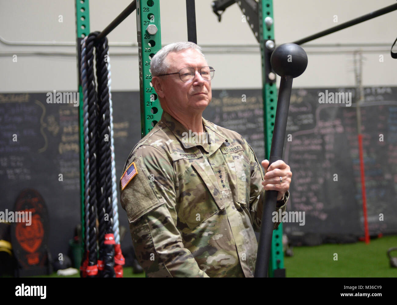 Gen. Frank Grass, chief of the National Guard Bureau tests training ...