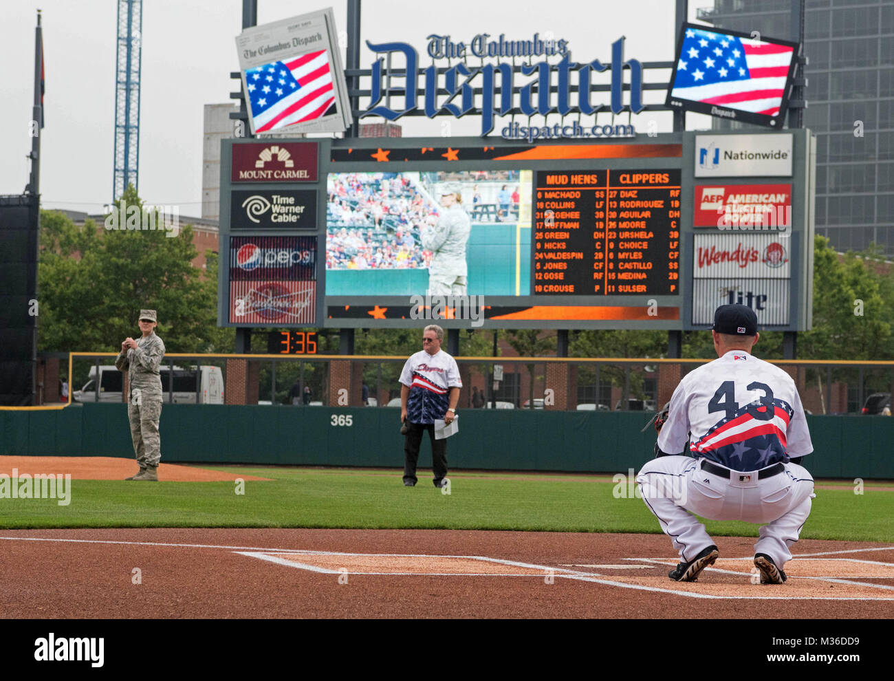 U.S. Air Force Staff Sgt. Jennifer Masters, with the 178th Wing, throws ...