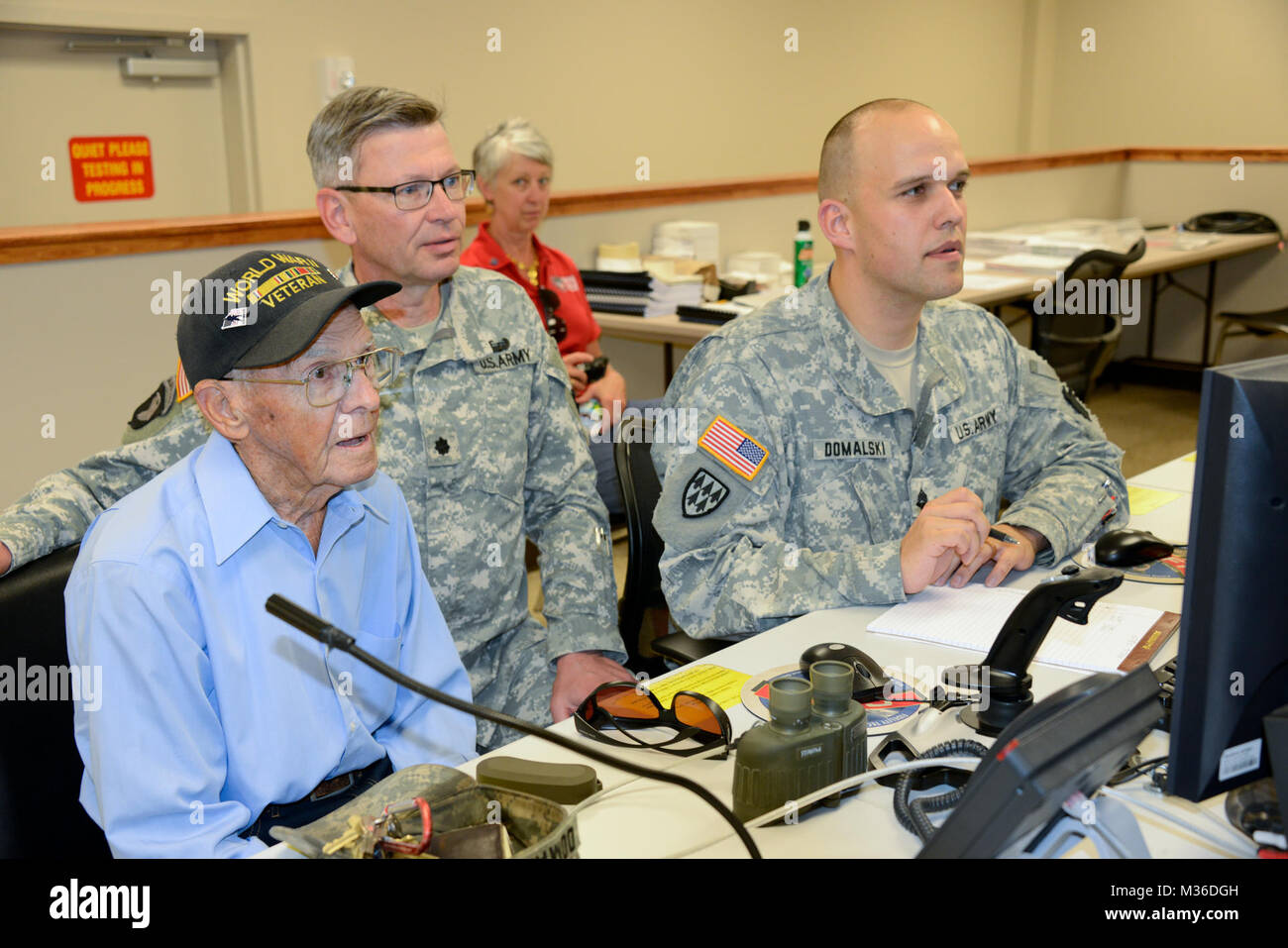 Harold Billow tours FTIG 26 DSC3663 by PANationalGuard Stock Photo - Alamy