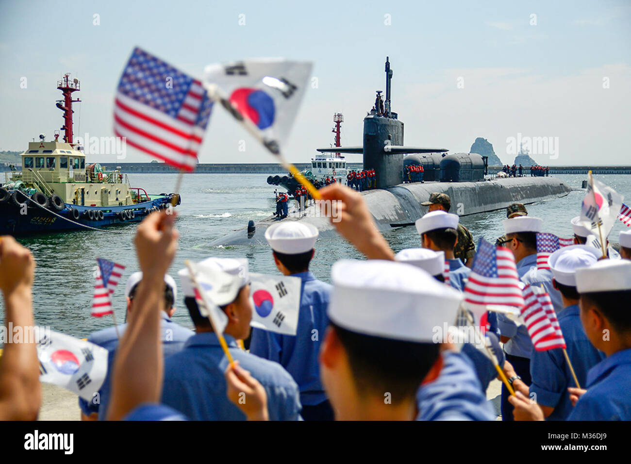 Submarine busan korea port visit hi-res stock photography and images ...