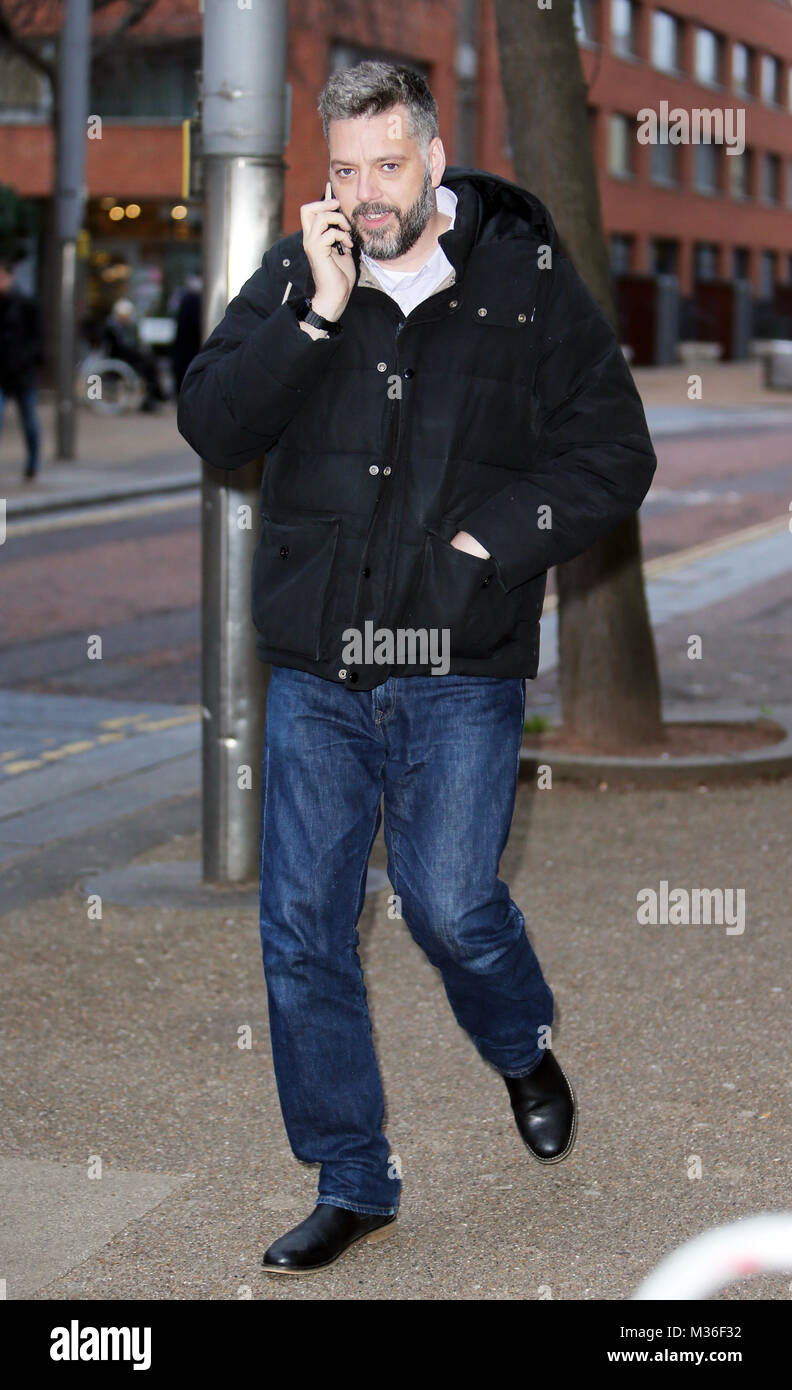 Iain Lee outside ITV Studios today Featuring: Iain Lee Where: London ...