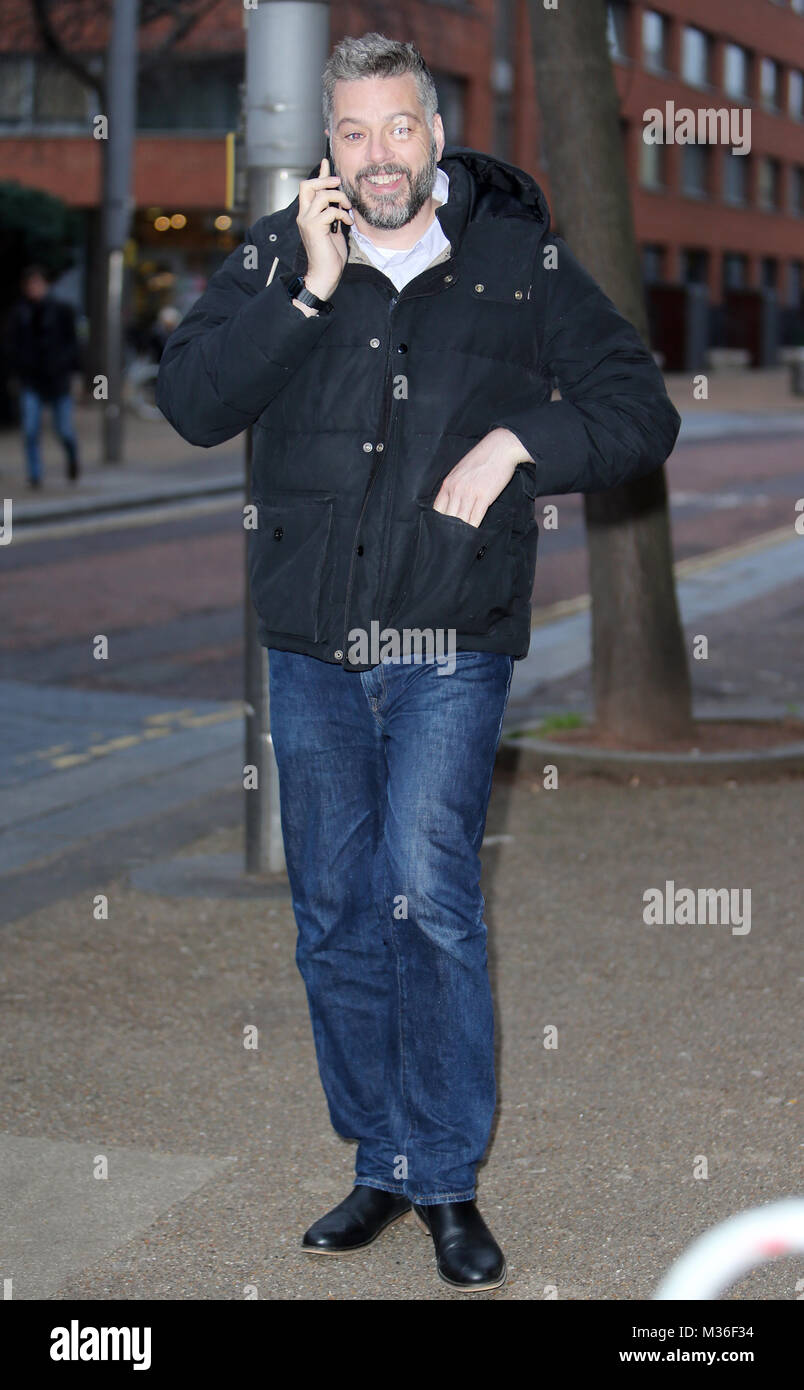 Iain Lee outside ITV Studios today Featuring: Iain Lee Where: London ...