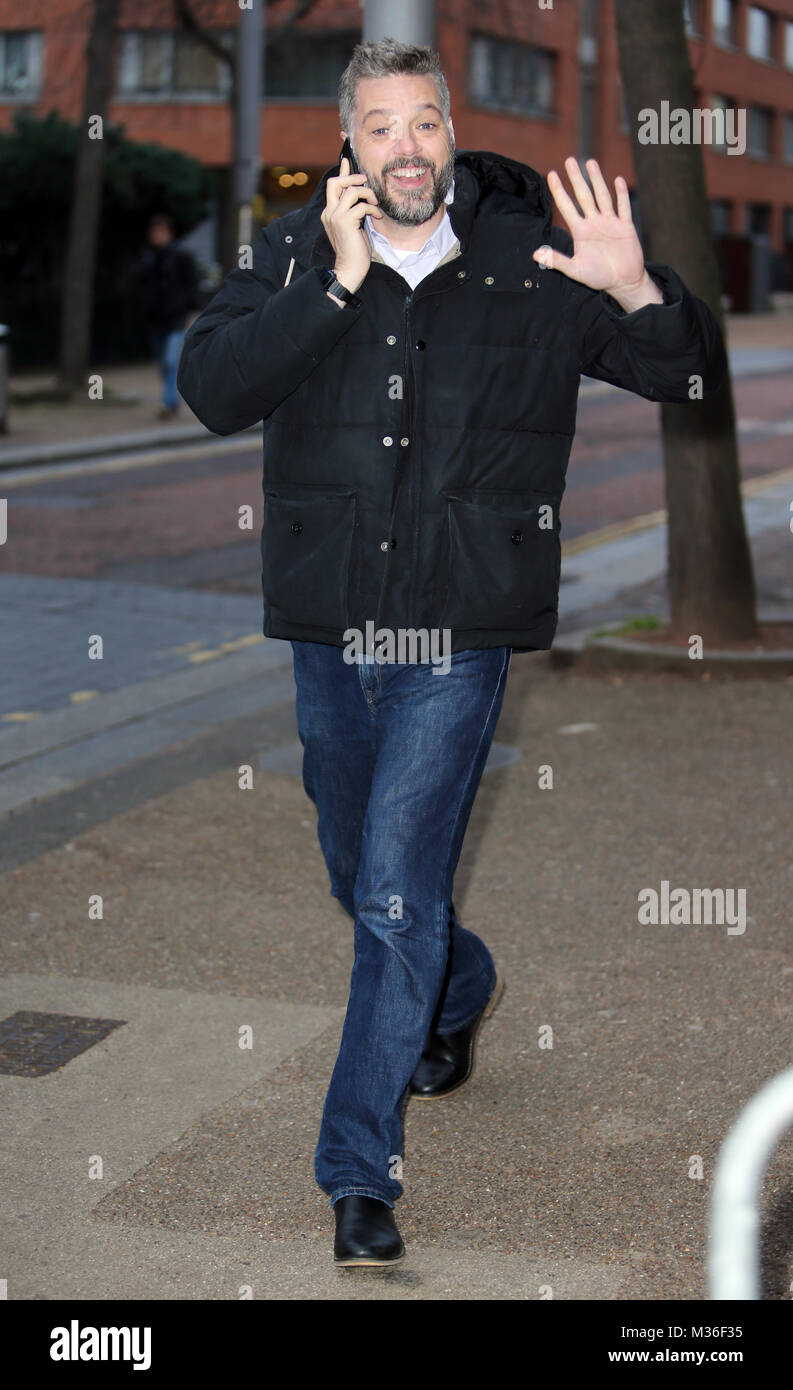 Iain Lee outside ITV Studios today Featuring: Iain Lee Where: London ...