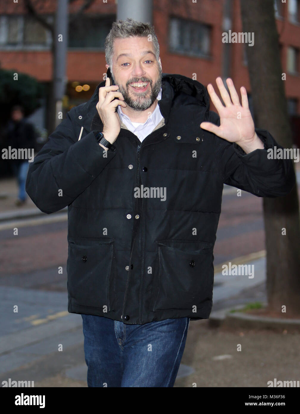 Iain Lee outside ITV Studios today Featuring: Iain Lee Where: London ...