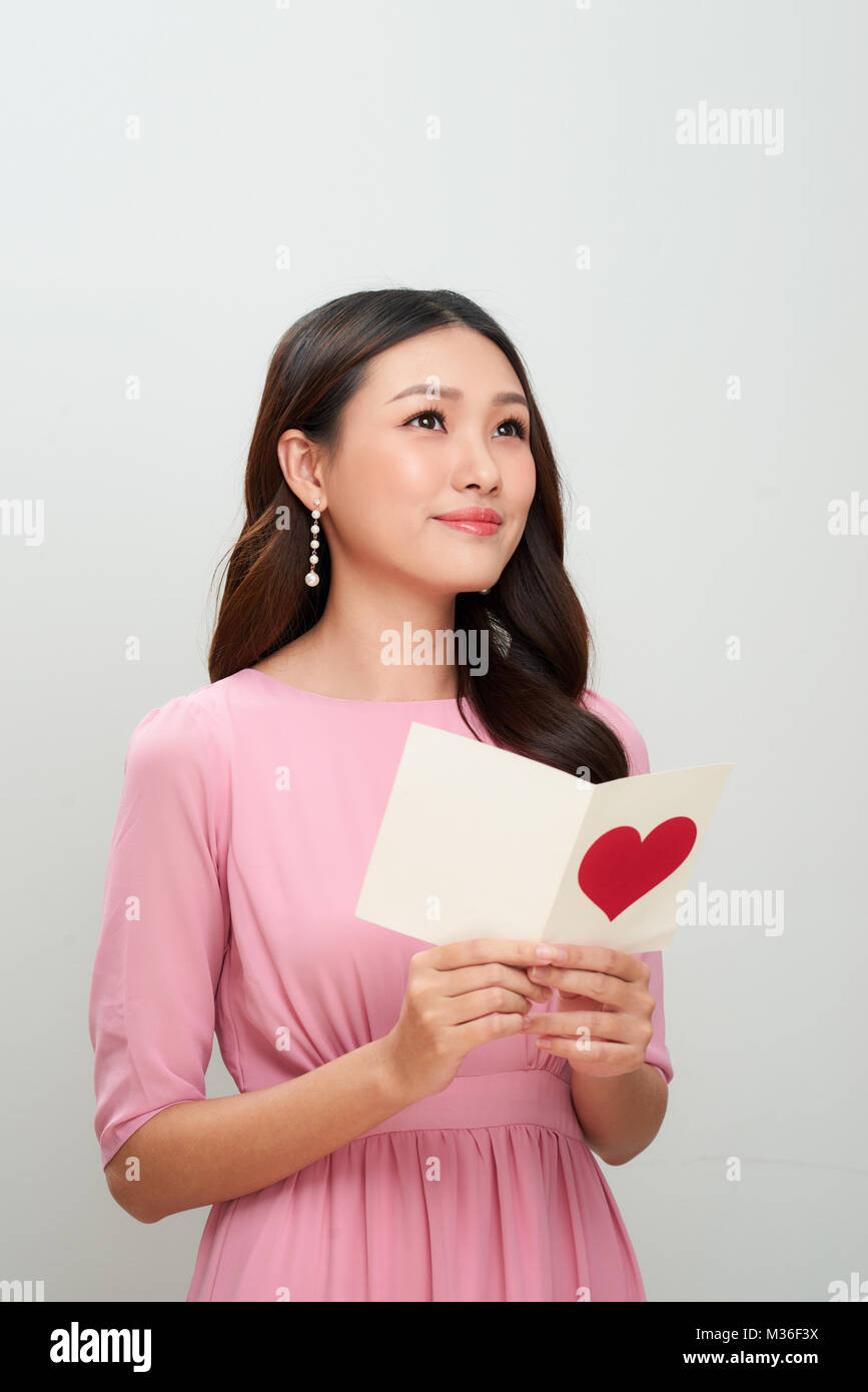 Girl with love letter hi-res stock photography and images - Alamy