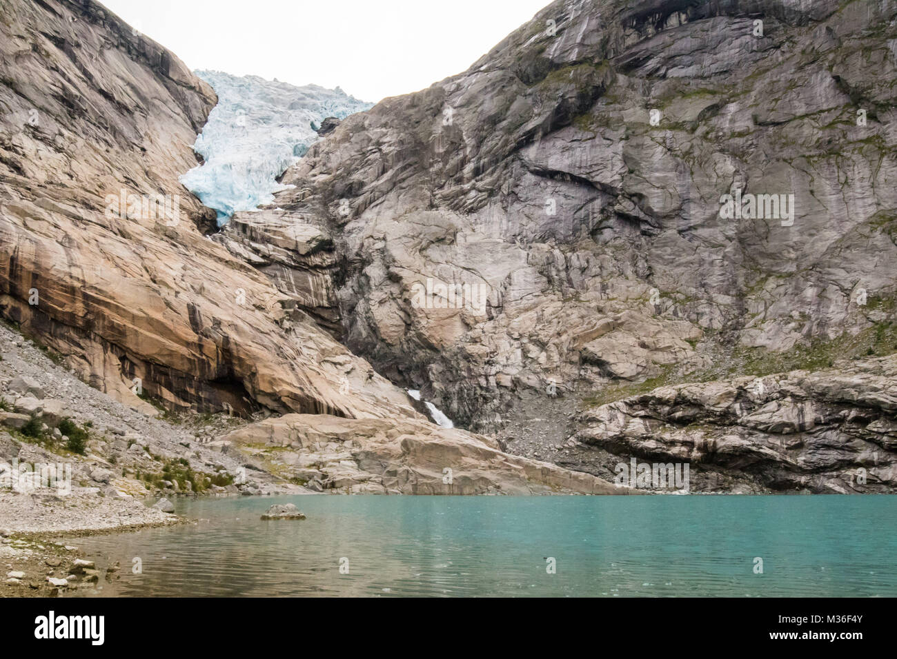Briksdal Glacier (Briksdalsbreen), Jostedalsbreen. Norway Stock Photo ...