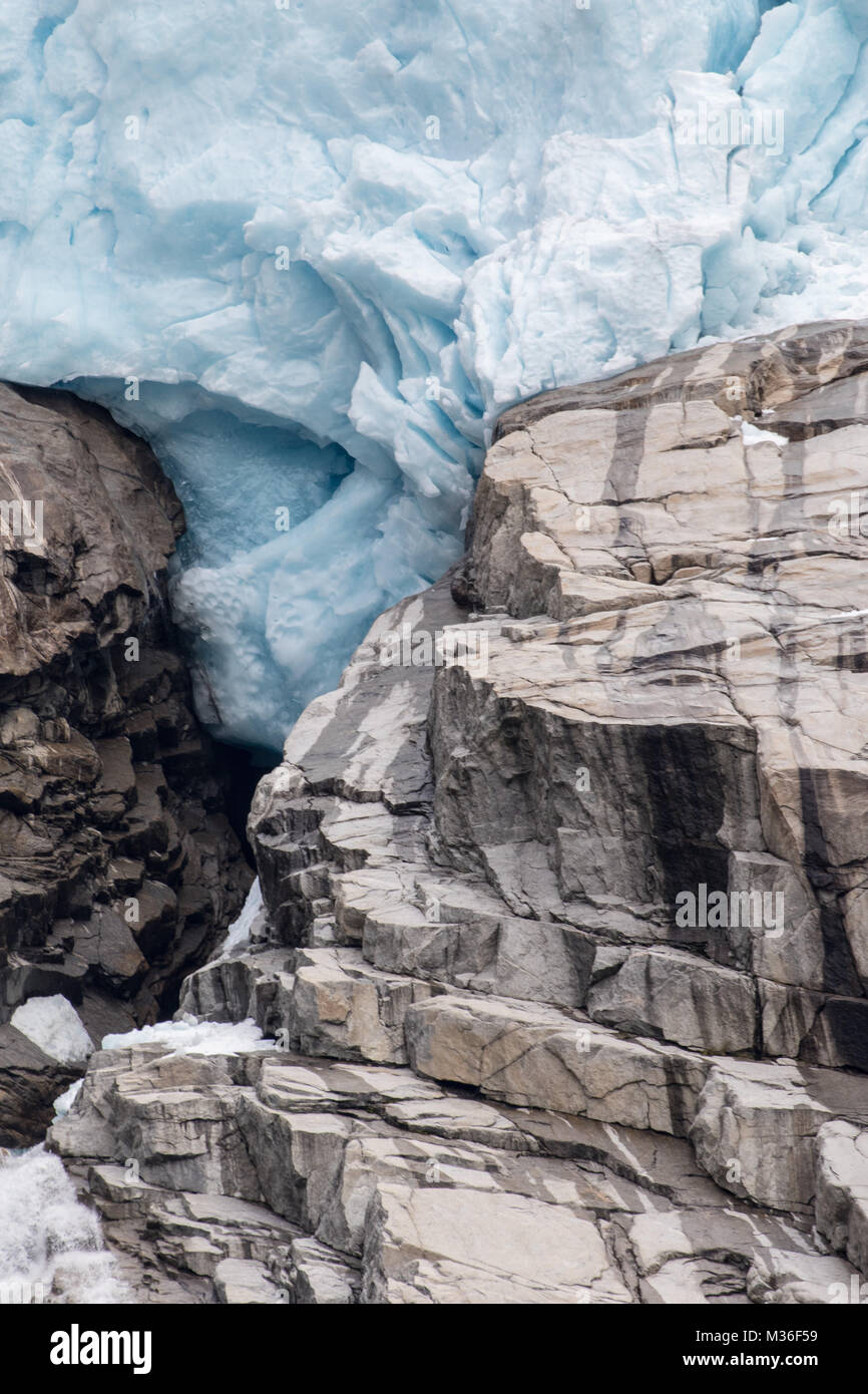 Briksdalsbreen glacier norway scandinavia europe hi-res stock ...