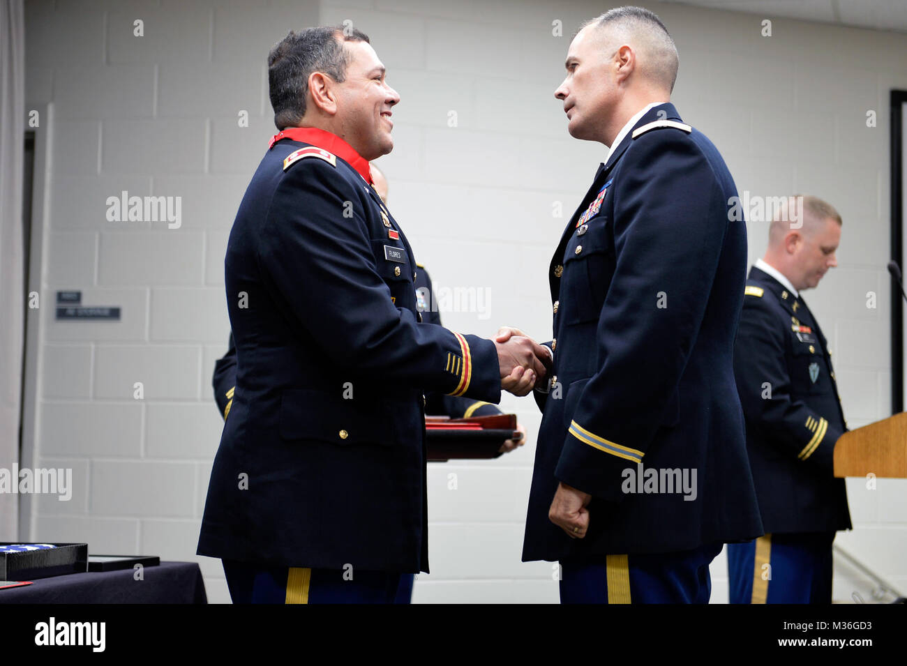 Col. Scott MacLeod, commander of the 136th Maneuver Enhancement Brigade ...