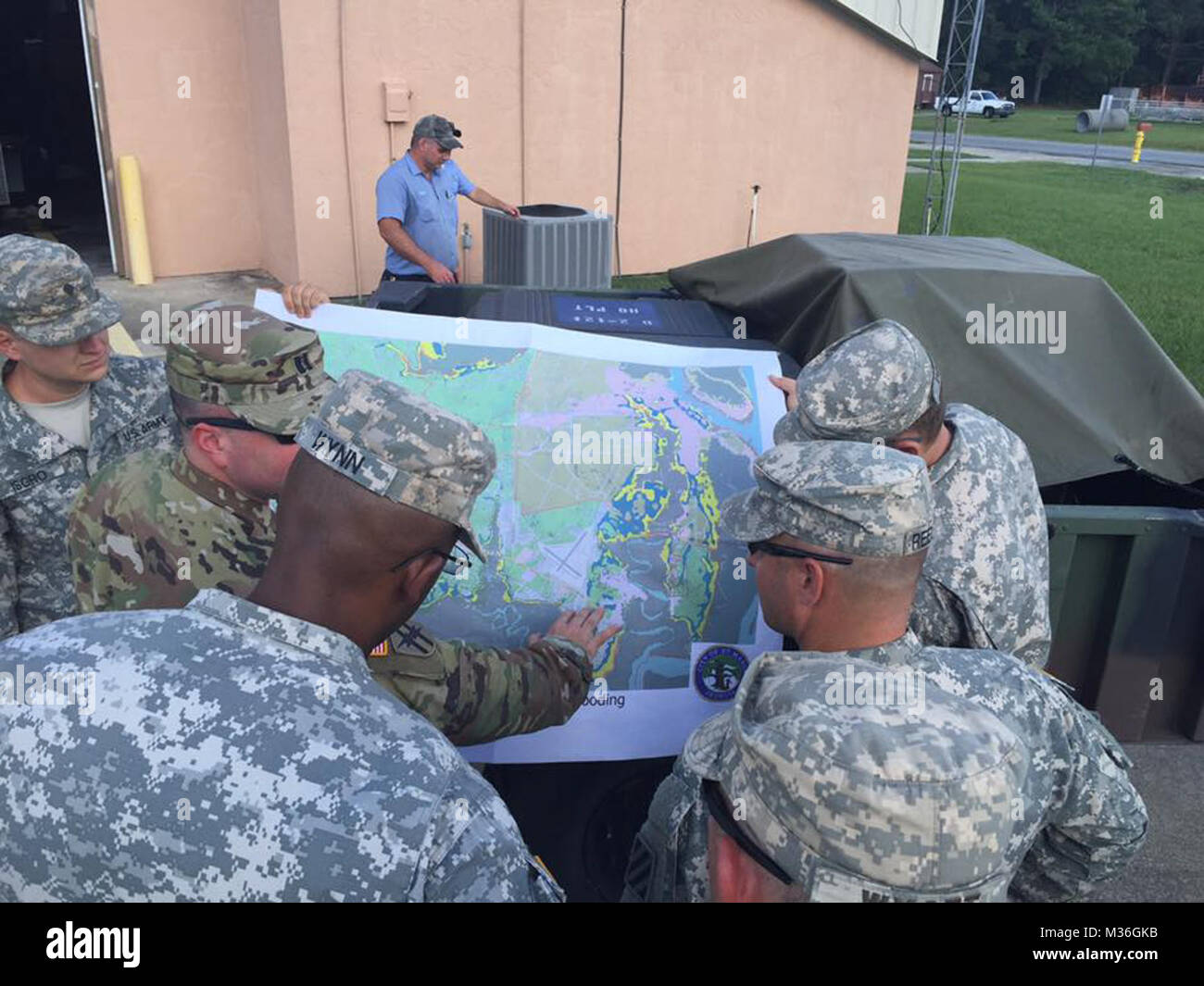 Route Planning by Georgia National Guard Stock Photo - Alamy