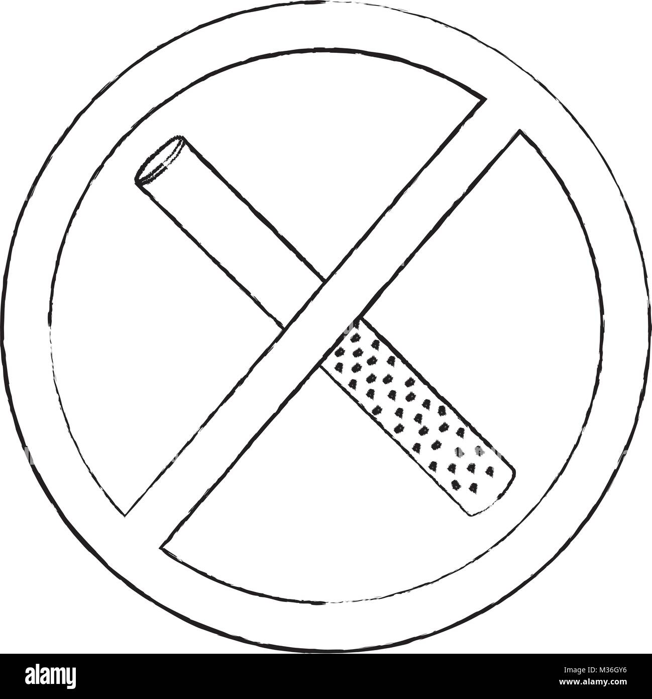no smoking sign prohibition cigar Stock Vector Image & Art - Alamy