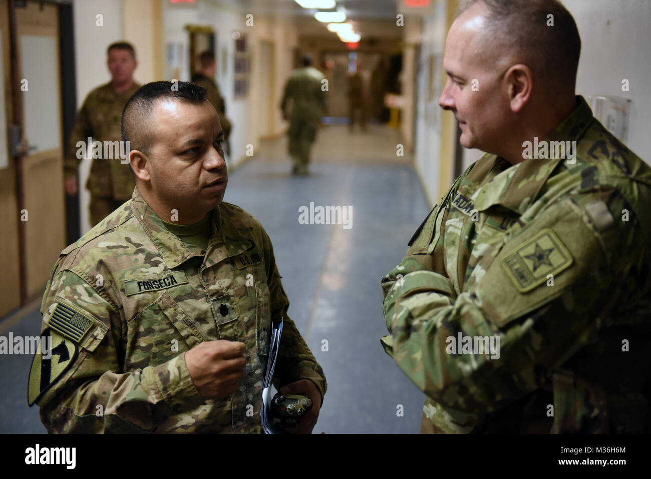 Army Lt. Gen. Timothy Kadavy, right, director, Army National Guard ...