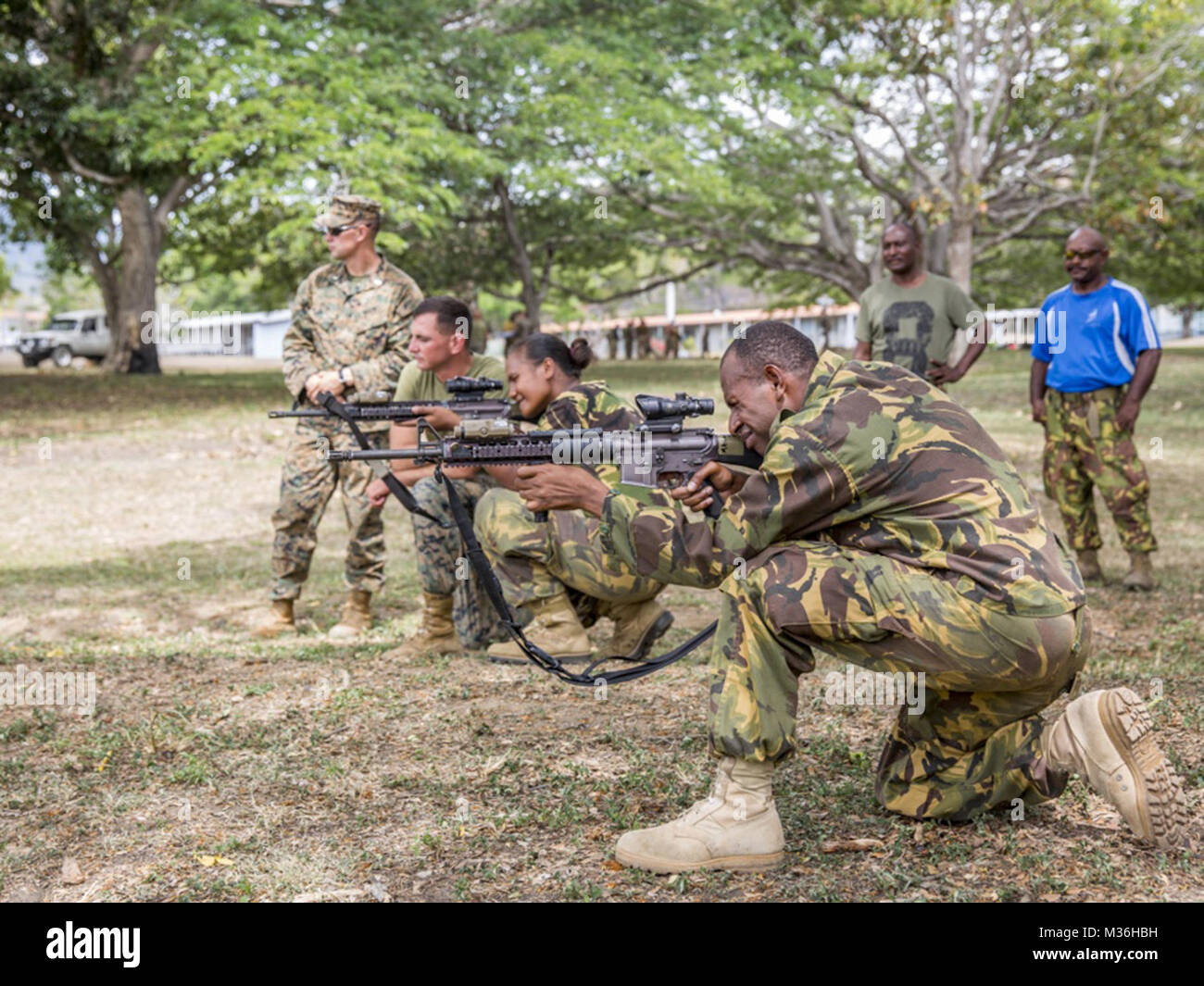 U.S. Marines work with Papua New Guinea Defense Force during Koa Moana ...