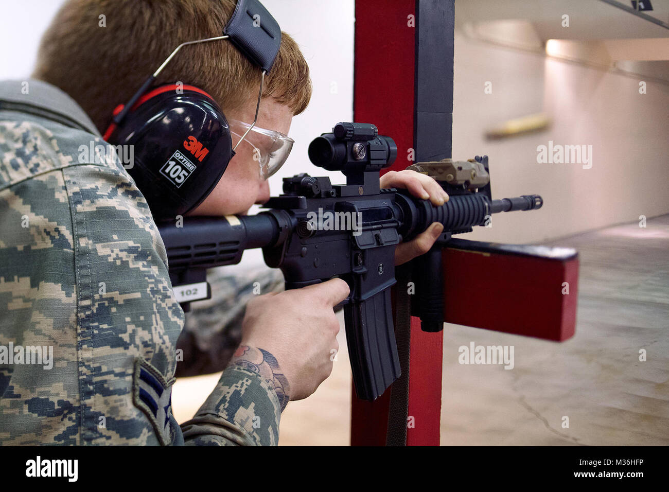 374th Security Forces Squadron qualify with M4 by #PACOM Stock Photo ...