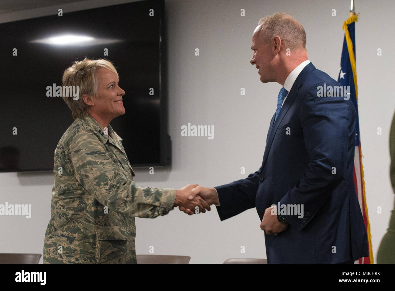 Wyoming Governor Matt Mead, Adjutant General Maj. Gen. K. Luke Reiner ...