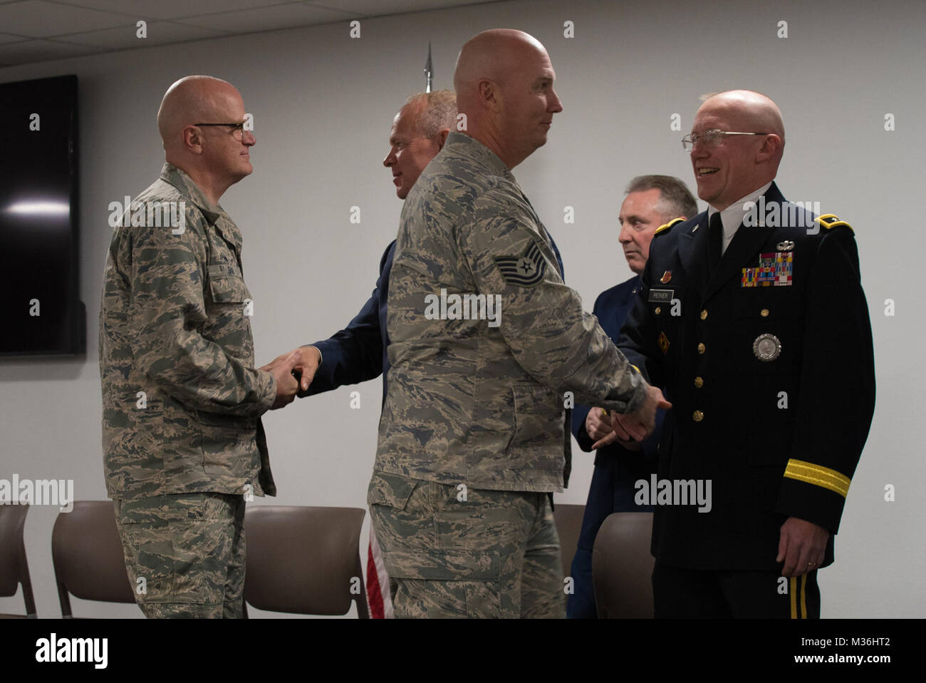 Wyoming Governor Matt Mead, Adjutant General Maj. Gen. K. Luke Reiner ...