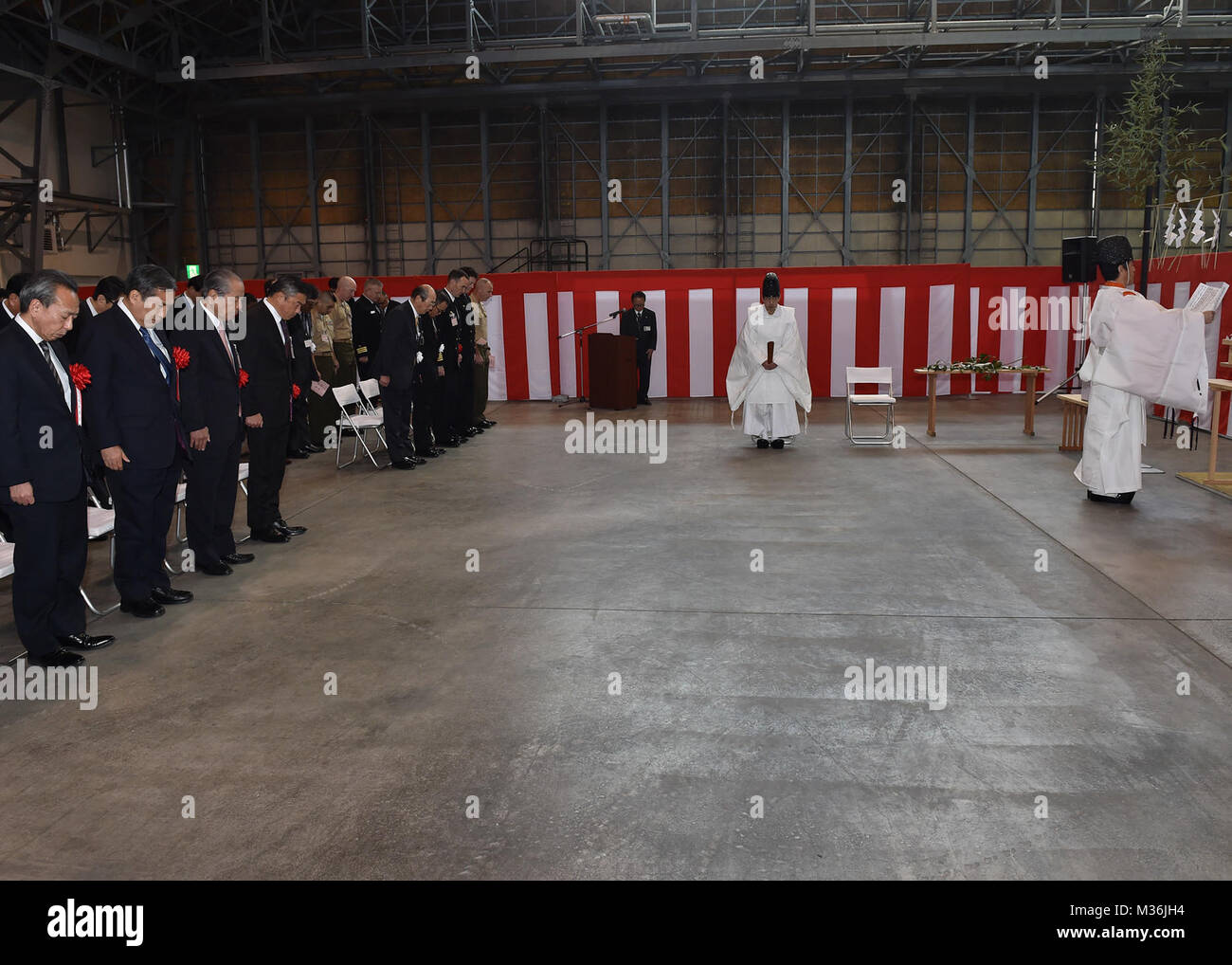 170112-N-FN963-024 Kisarazu, Japan (January 12, 2017) – Shinto priests ...