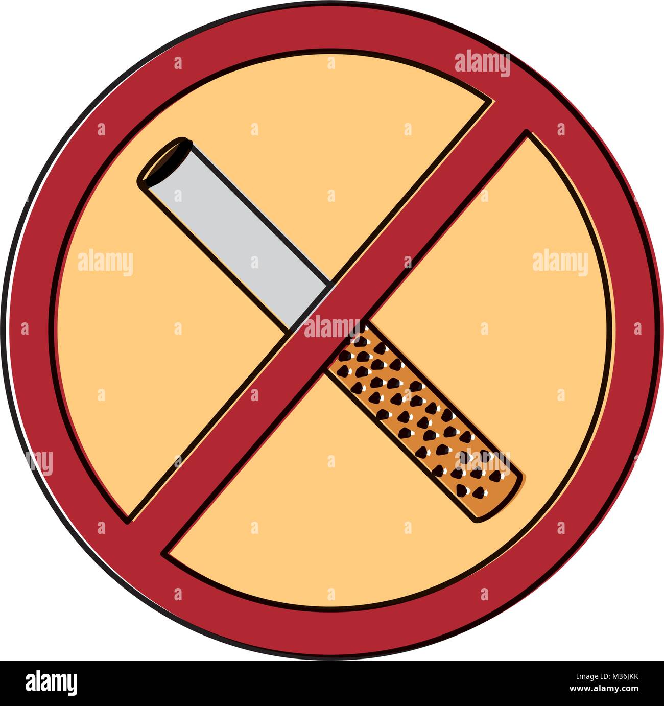 no smoking sign prohibition cigar Stock Vector Image & Art - Alamy