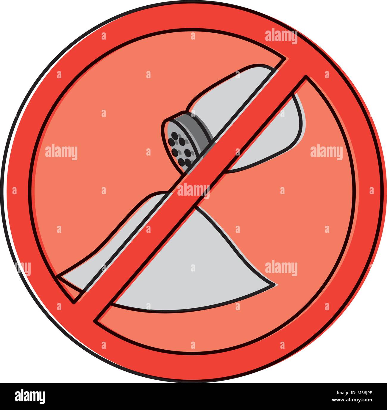 no salt sign prohibition stop symbol Stock Vector Image & Art - Alamy