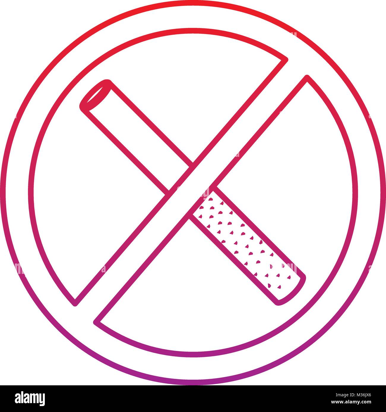no smoking sign prohibition cigar Stock Vector Image & Art - Alamy