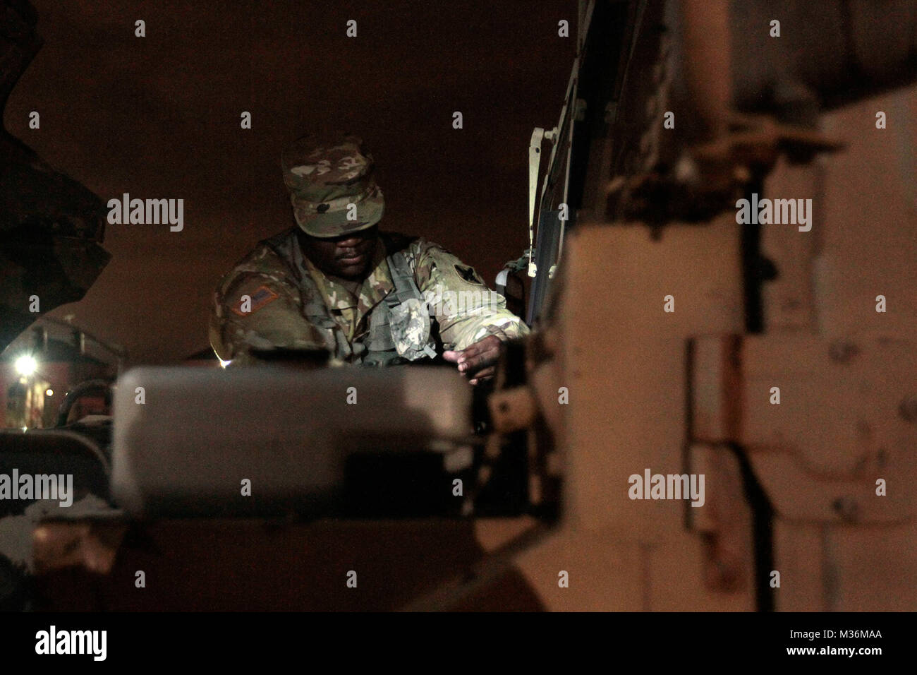 Members of 1st Battalion, 141st Field Artillery Regiment, 256th ...