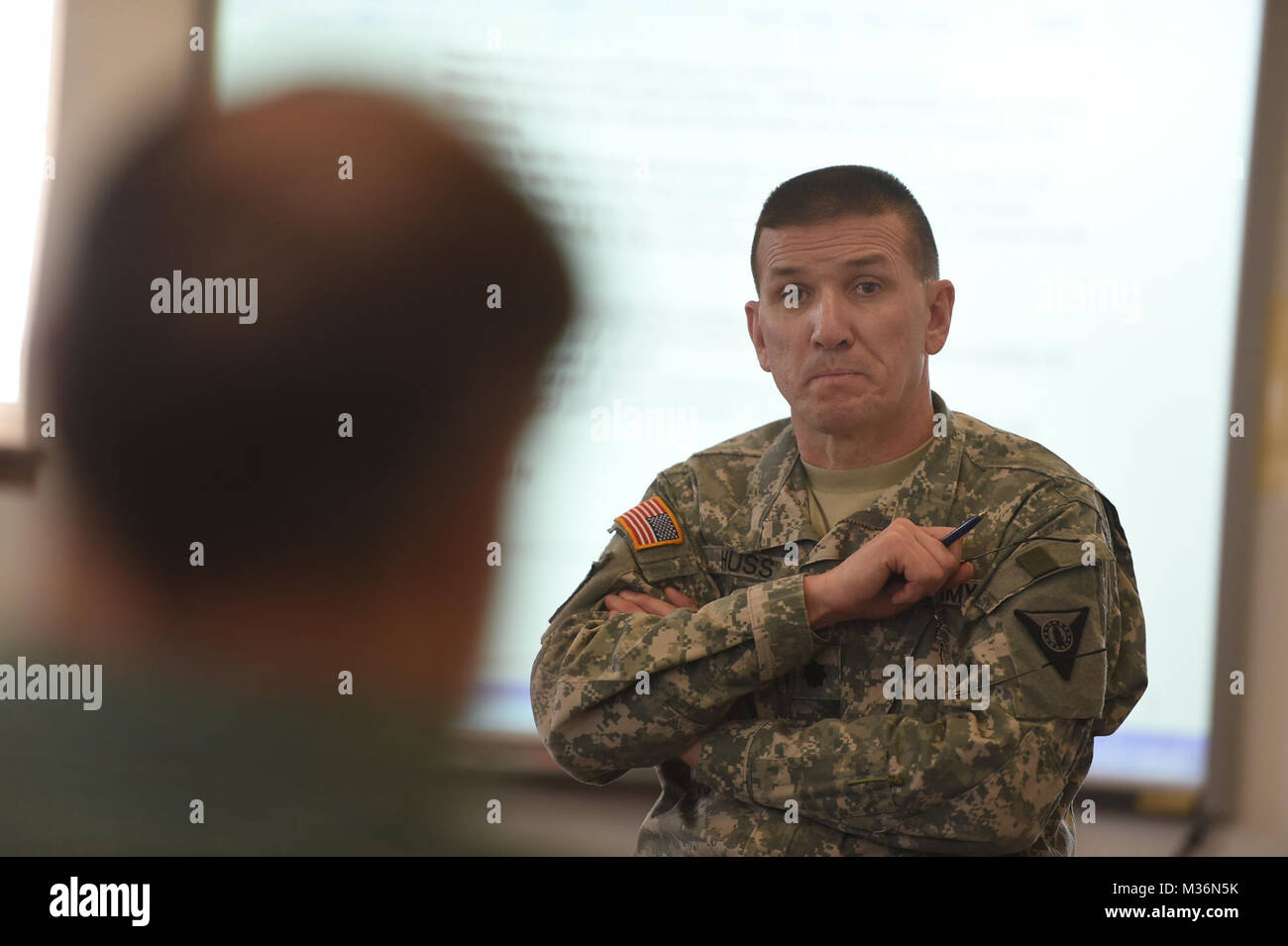 Lt. Col. Joe Huss, Camp Guernsey Joint Training Center operations ...