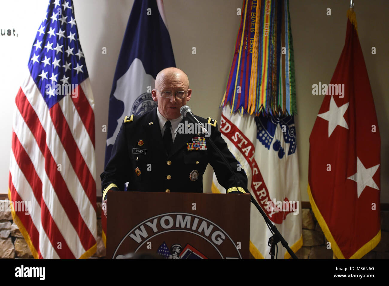 The Wyoming Army National Guard Fallen Heroes Memorial Wall at the ...