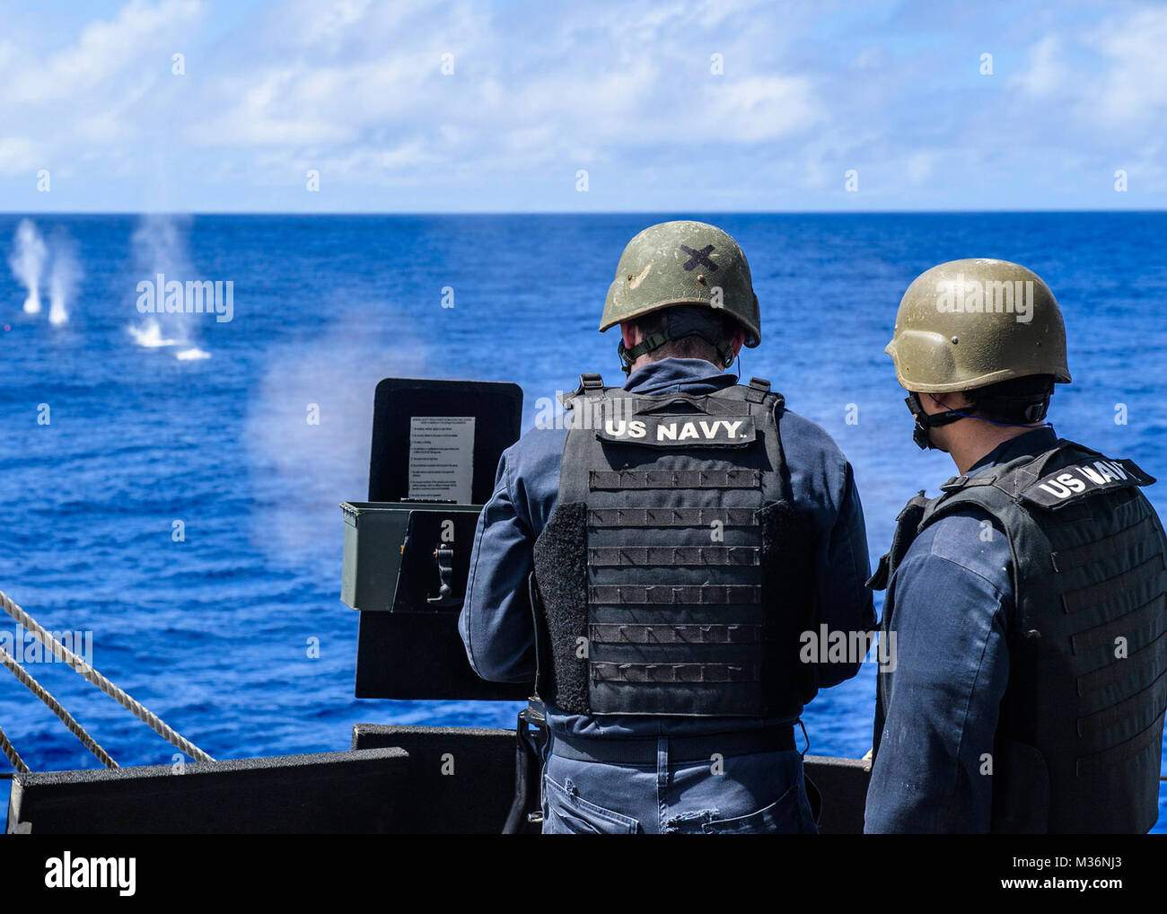U.S. Sailors aboard USS Barry ensure machine gun skills stay sharp ...