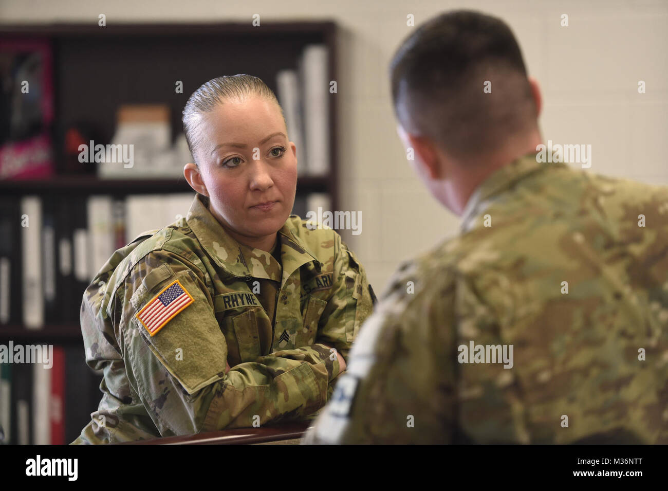 Wyoming Army National Guard Sgt. Mariah Rhyne, medical supply sergeant ...