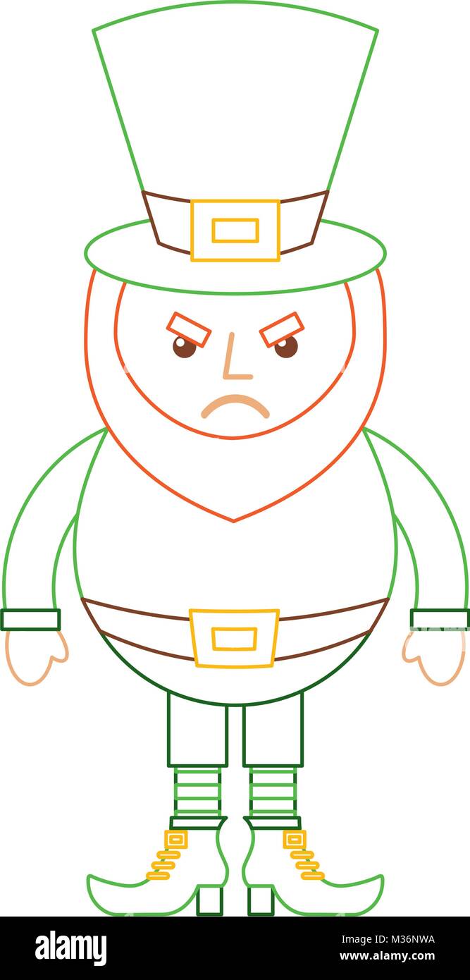 Angry leprechaun Stock Vector Images - Alamy