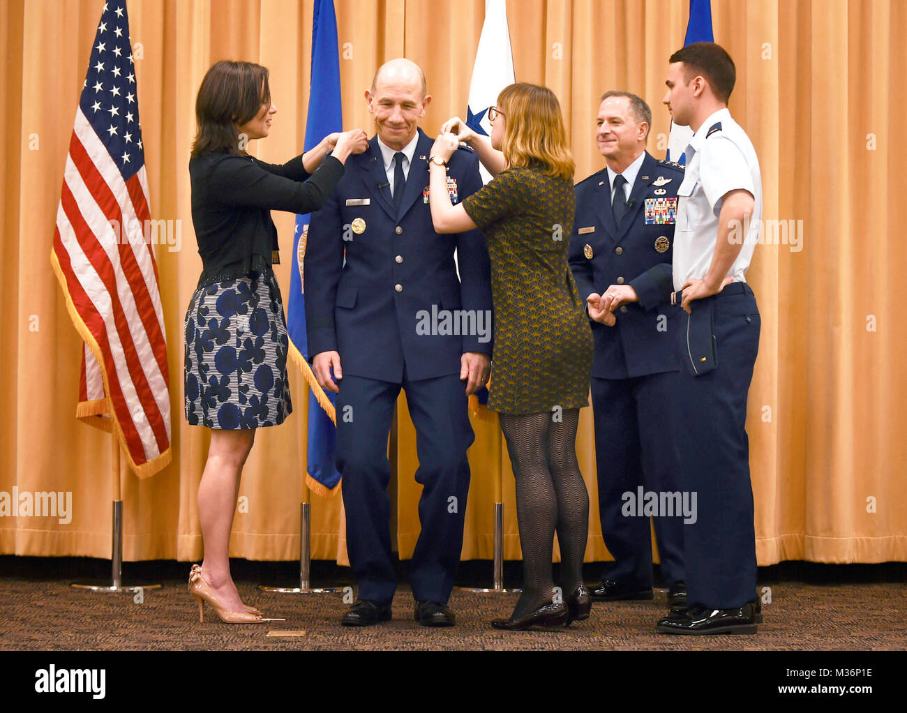 The Holmes family pins the rank of general on U.S. Air Force General ...