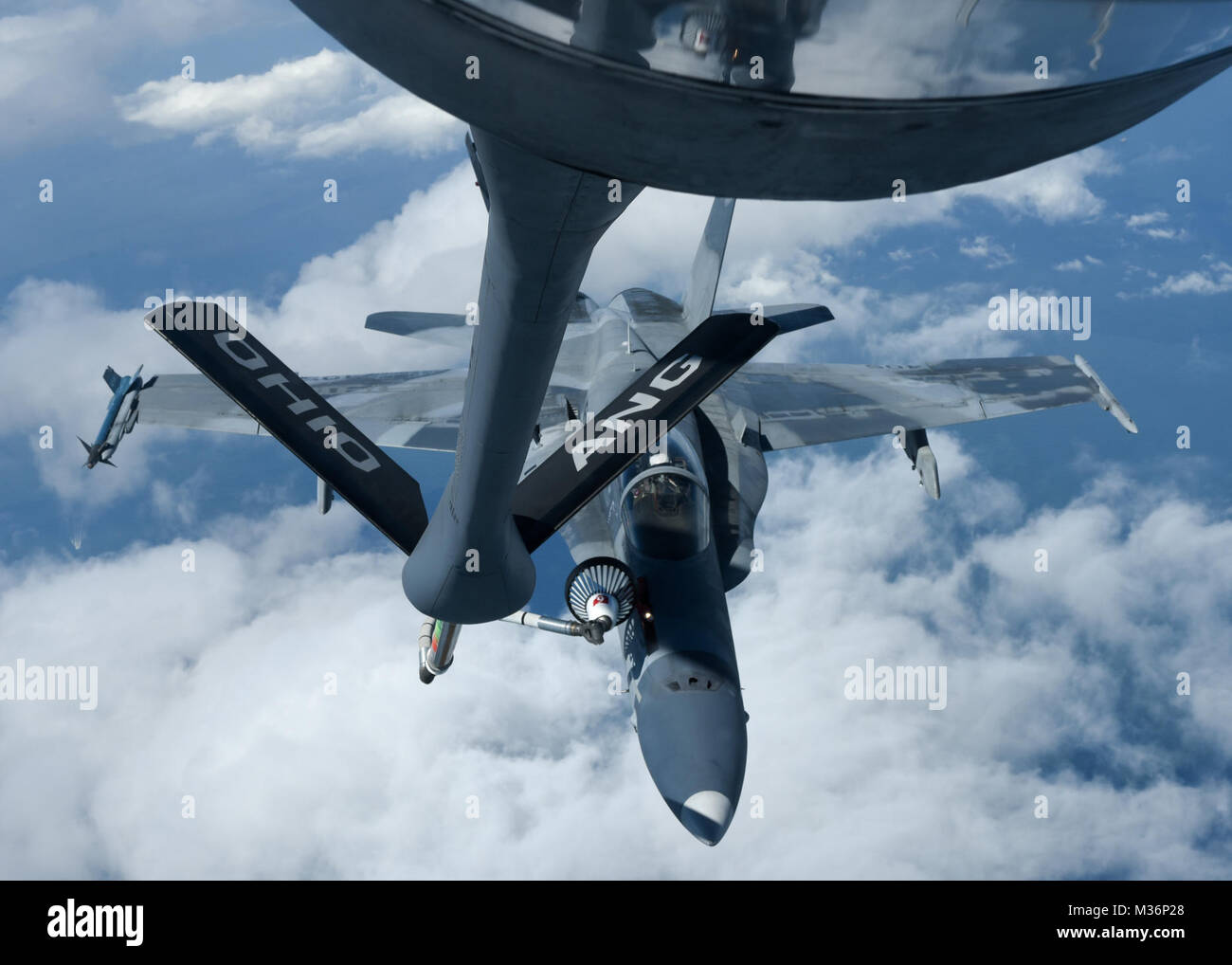 U.S. Navy F/A-18 Hornets with Strike Fighter Squadron (VFA) 204 and F/A ...