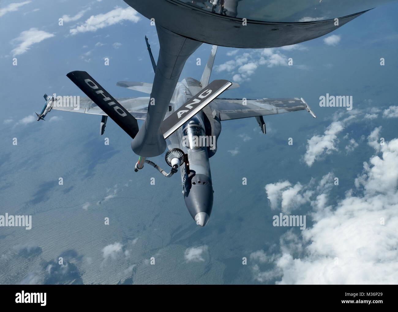 U.S. Navy F/A-18 Hornets with Strike Fighter Squadron (VFA) 204 and F/A ...