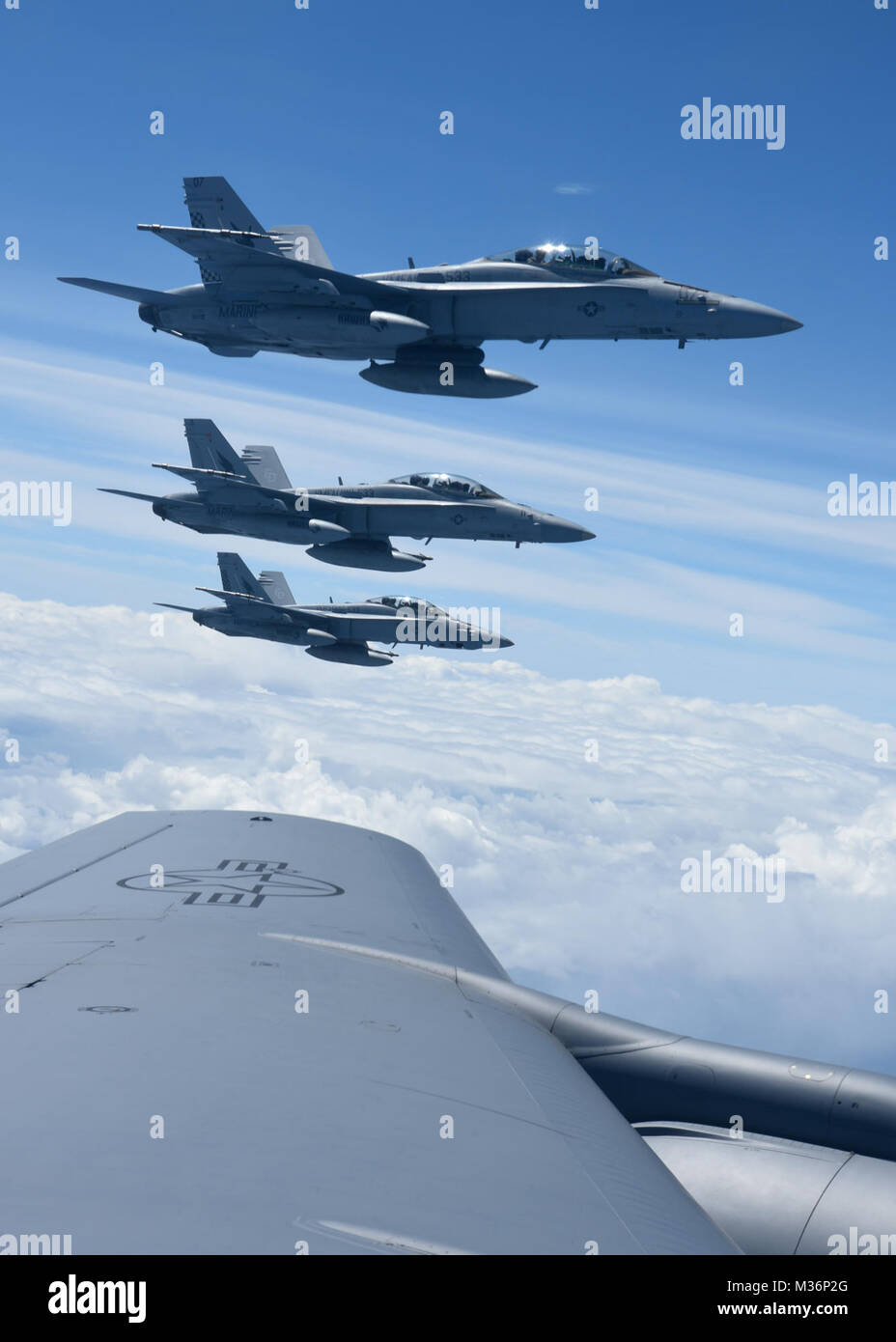 U.S. Navy F/A-18 Hornets with Strike Fighter Squadron (VFA) 204 and F/A ...