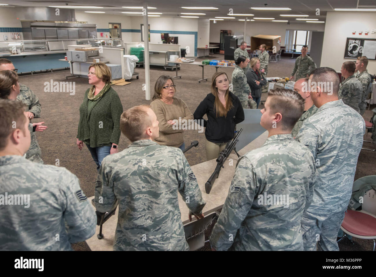 Airmen with the 153rd Security Forces Squadron, 153rd Command and ...
