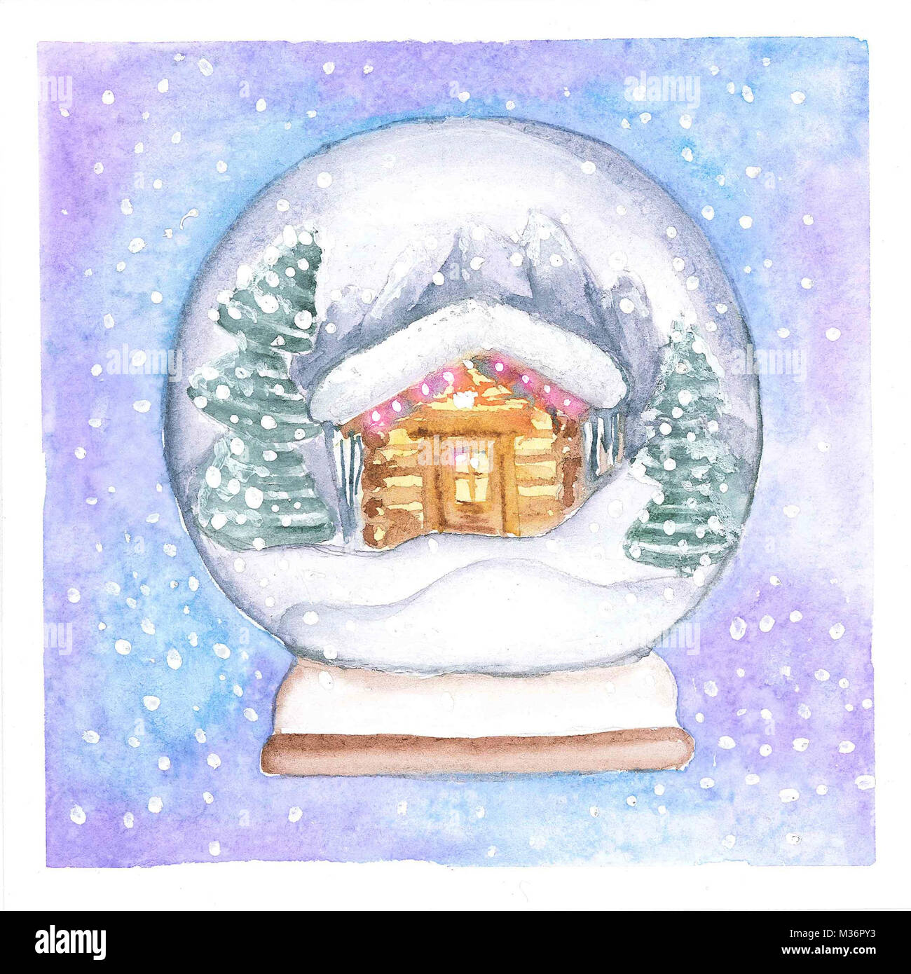 Magical watercolor house hi-res stock photography and images - Alamy