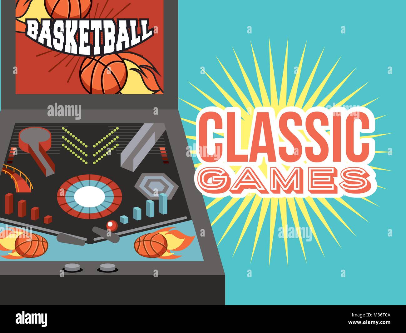 Electronic arcade games machine Stock Vector Images - Alamy