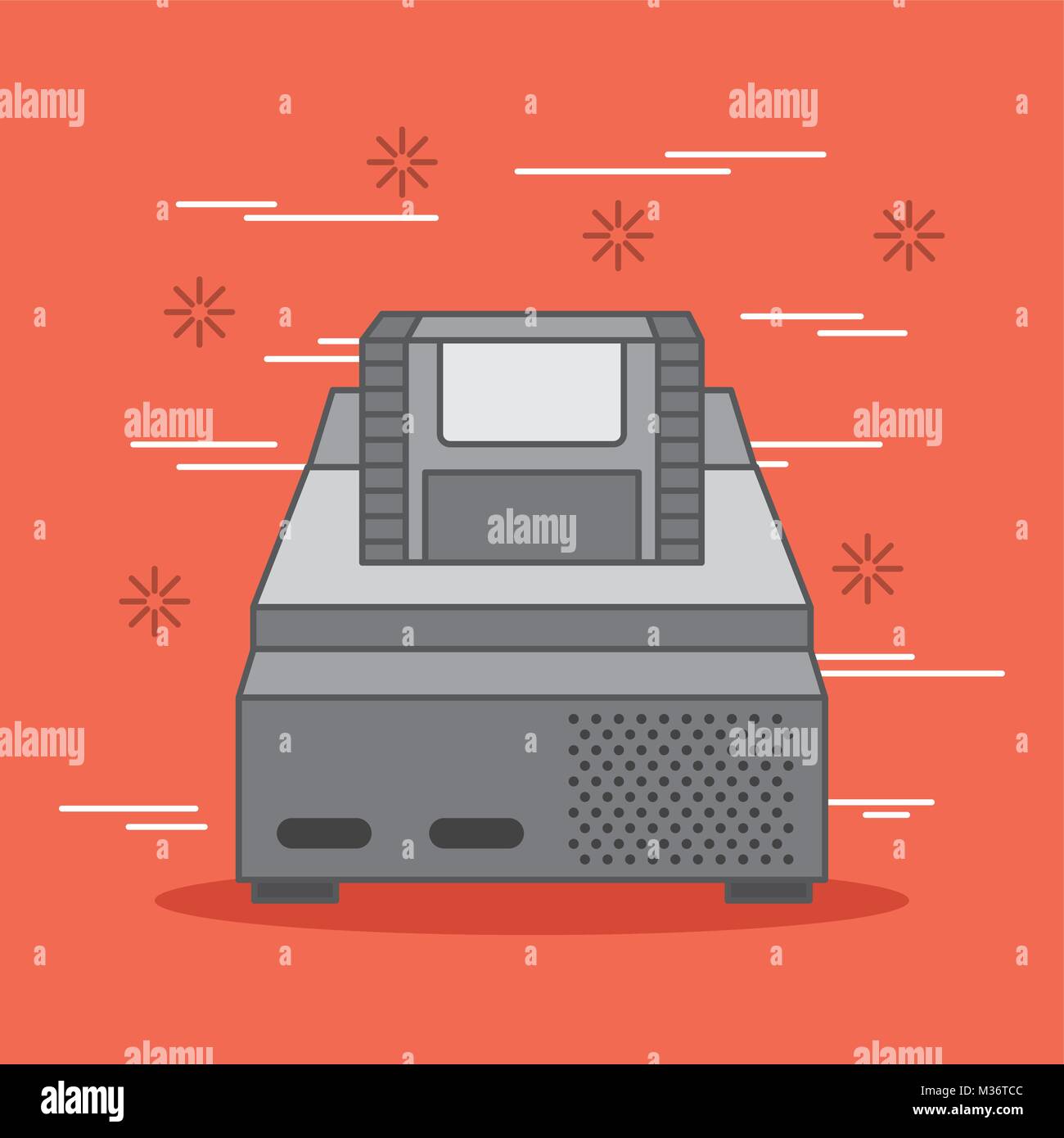 retro game console and cassette video Stock Vector Image & Art - Alamy