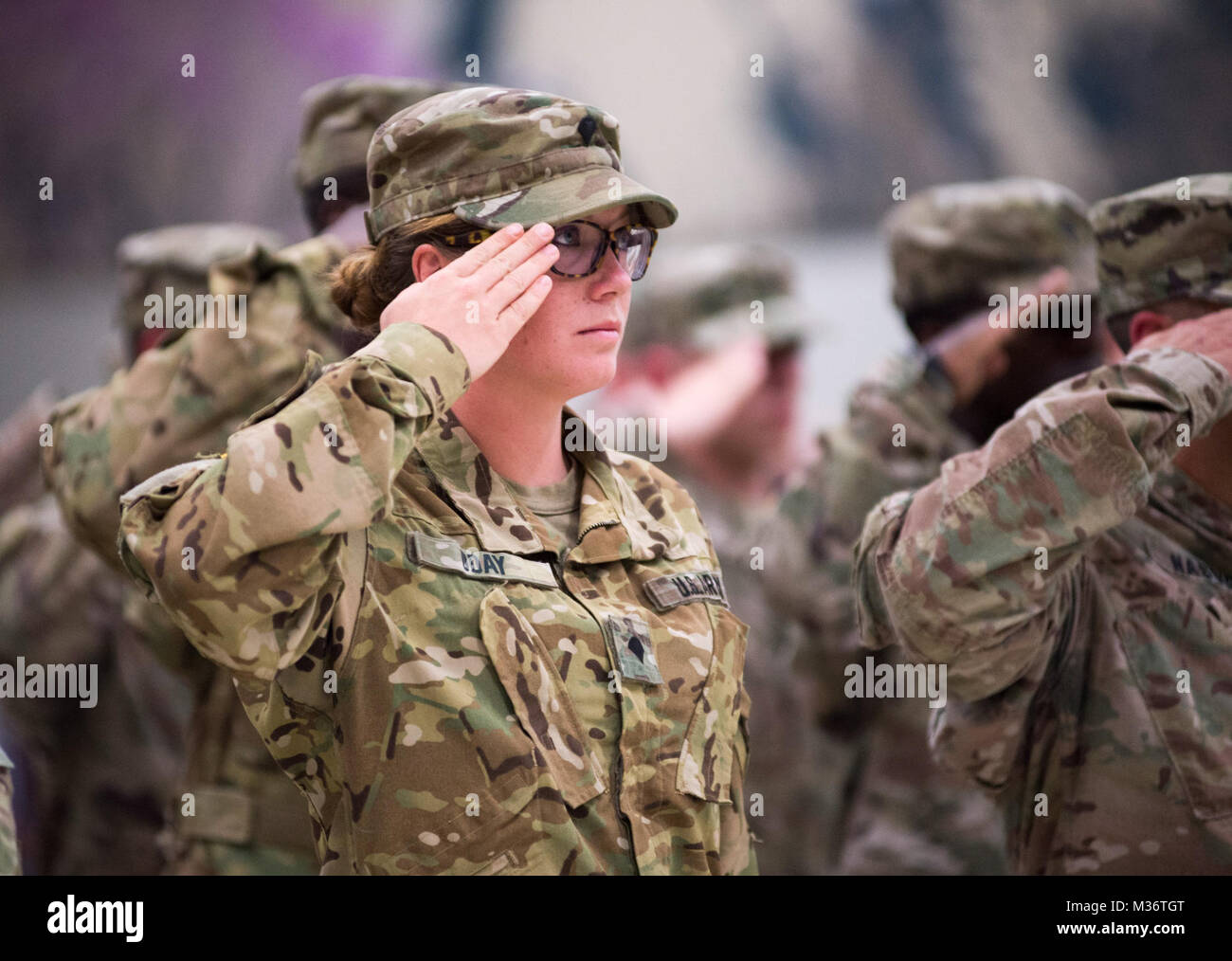 Soldiers from Alpha Company, 777th Aviation Support Battalion, 90th ...