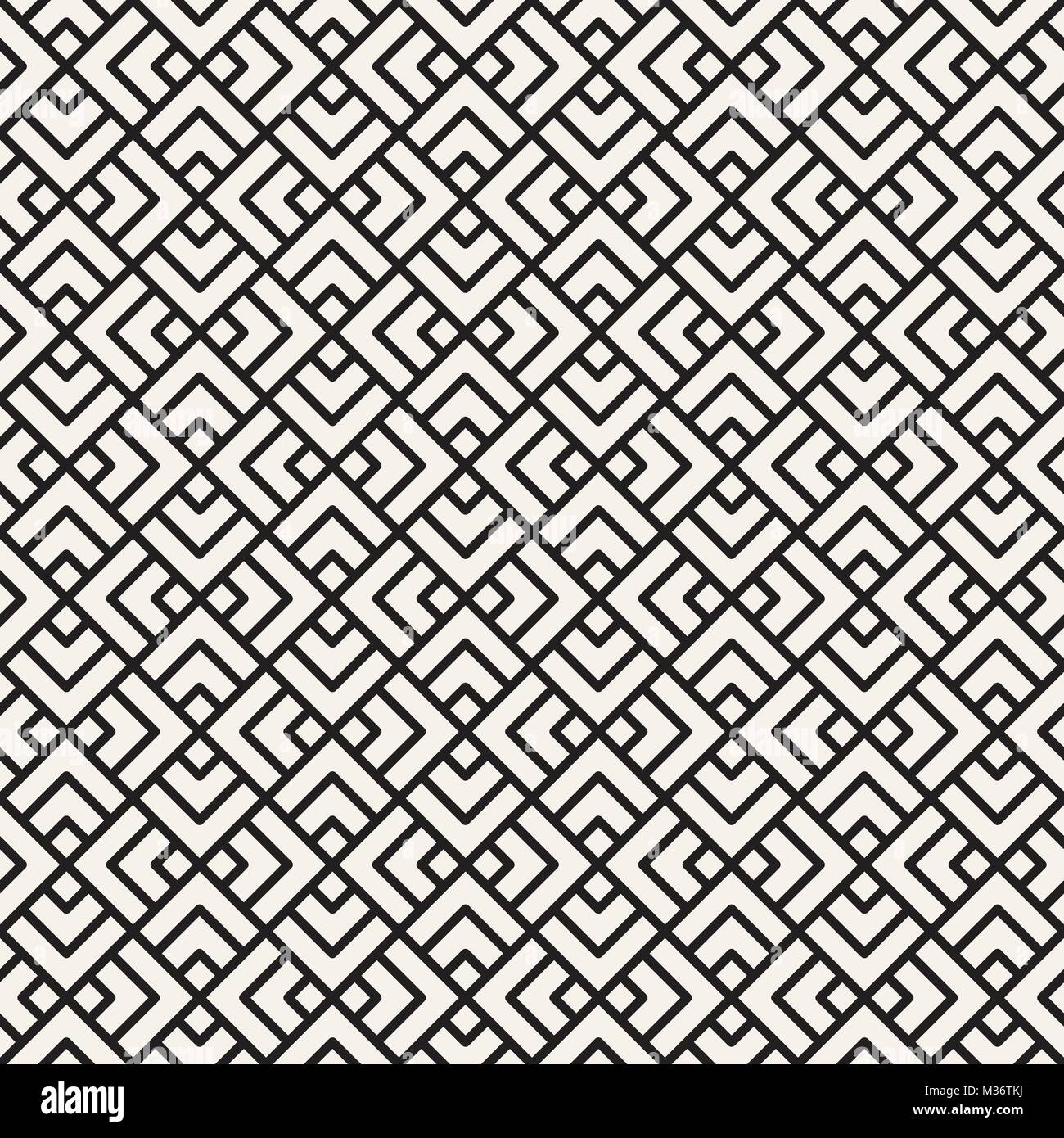 Vector seamless lattice pattern. Modern stylish texture with monochrome ...