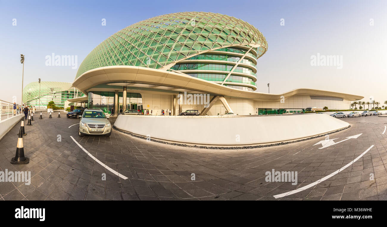 ABU DHABI, UAE - May 13, 2014: The Yas Marina Formula 1 Grand Prix ...