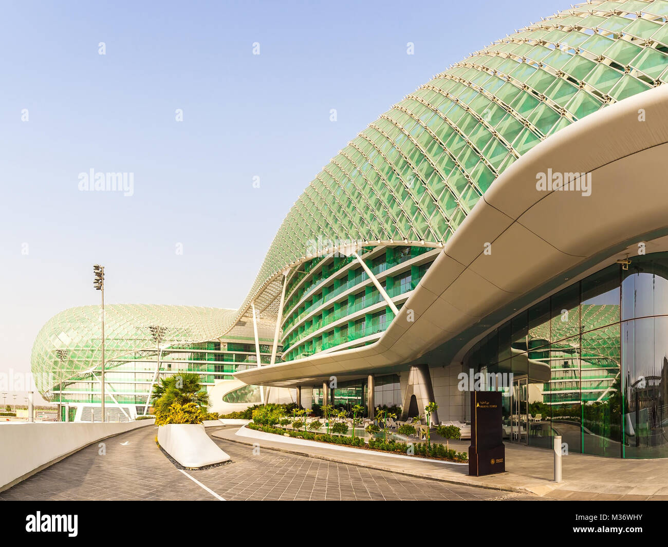 ABU DHABI, UAE - May 13, 2014: The Yas Marina Formula 1 Grand Prix ...