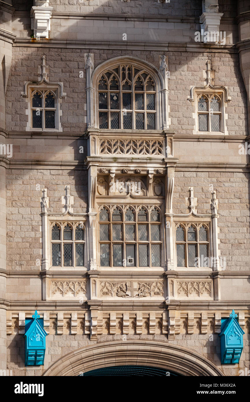 Tower Bridge over the River Thames victorian gothic exterior, City of ...