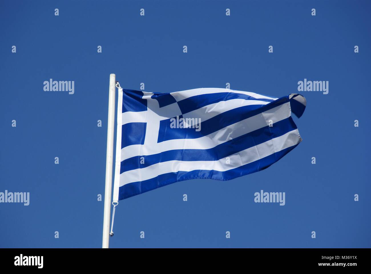 Greek flag map hi-res stock photography and images - Alamy