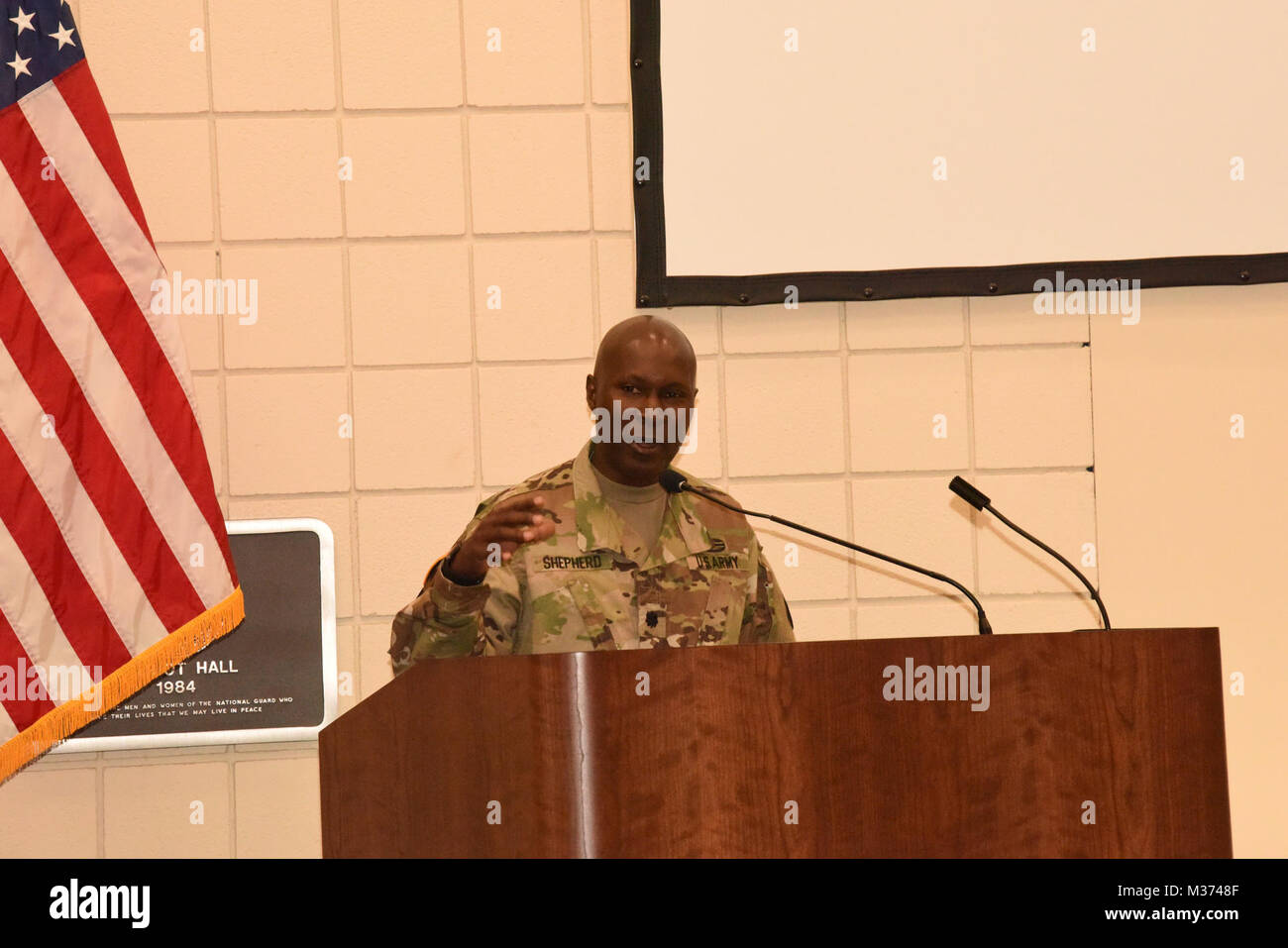 LTC Tony Shepherd, commander of the Officer Candidate School for the ...
