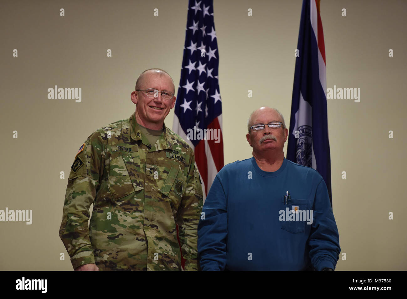 Maj. Gen. Luke Reiner, Wyoming adjutant general, presented awards for ...